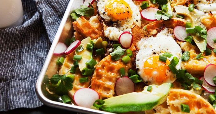 Waffle Breakfast Nachos - El Sabor - Nacho Chips , Dips , Wraps