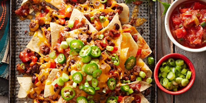Old-School Nachos - El Sabor - Nacho Chips , Dips , Wraps